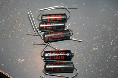 Sprague Black Beauty Capacitors .03 uf 600V Qty 5 - 6TM-S3 | eBay