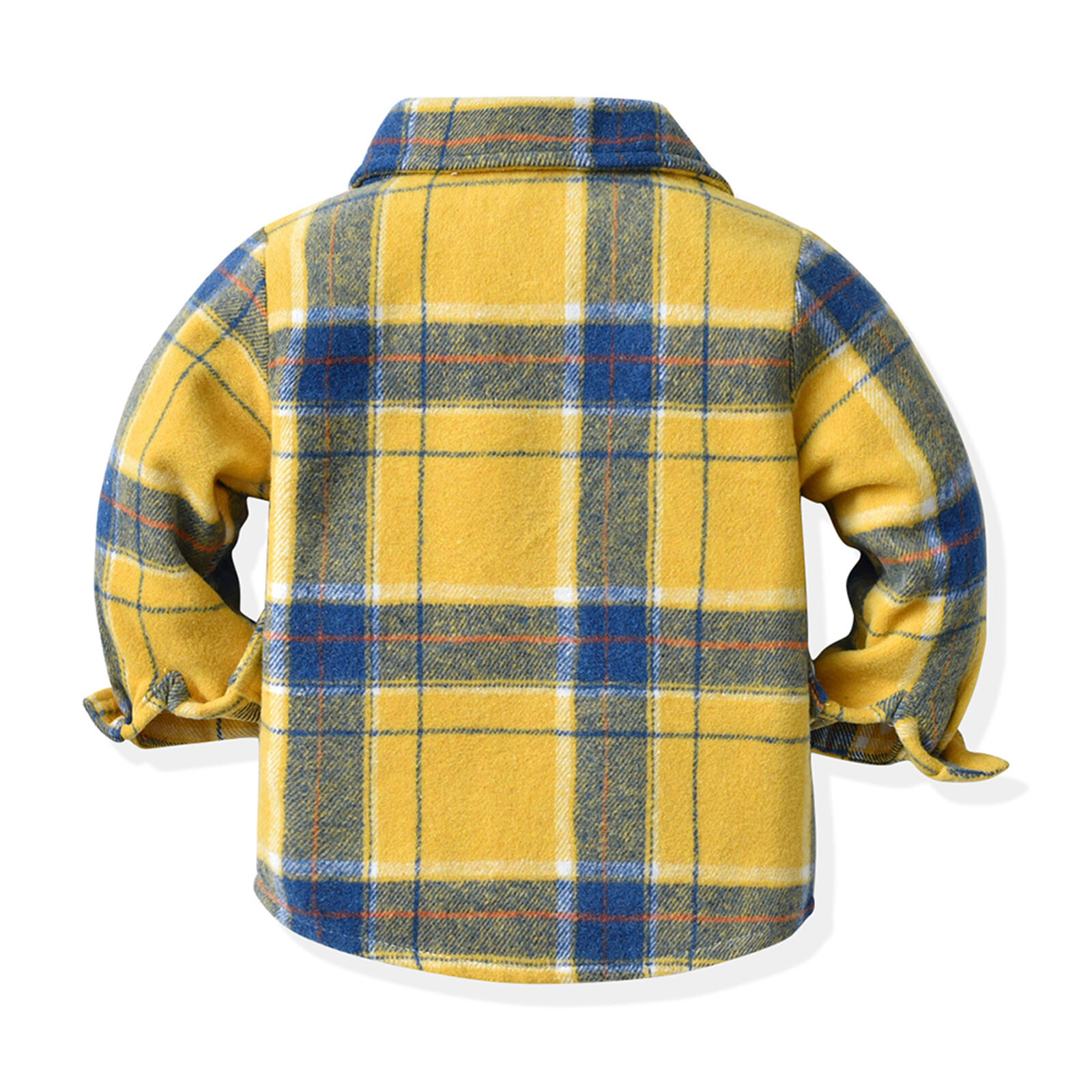 Toddler Boys Girls Shirt Coat Jacket Plaid Long Sleeve Kids Turn Down ...
