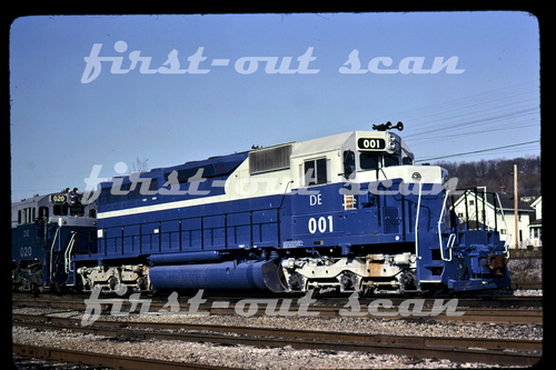 F Original Slide - Detroit Edison DE 001 EMD SD-40 CLEAN LowellVille OH ...
