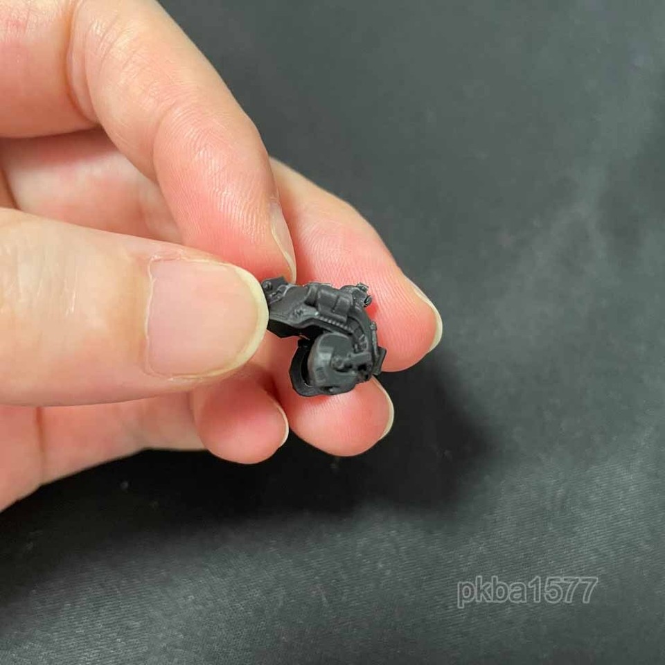 Black 1/18 Scale Helmet Model For DIY 3.75" Action Figure Head Sculpt ...