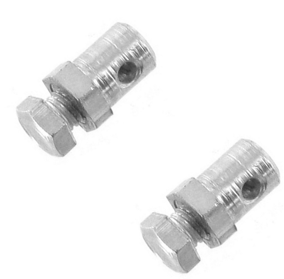 2x Universal Adjustable Cable Barrel Clamp Adjuster Bike Motorcycle ...