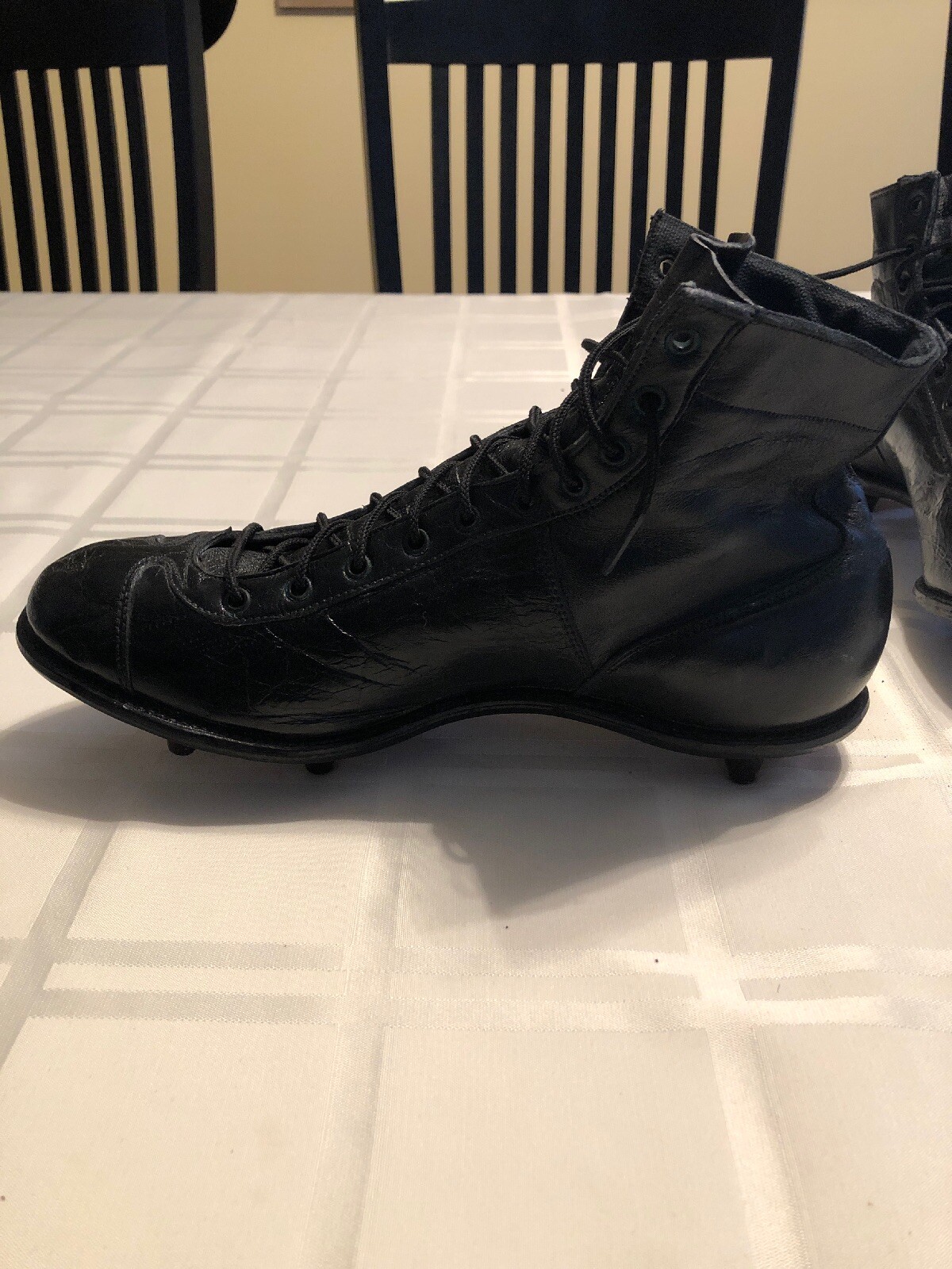 Vintage Rare Leather Riddell PX 82 E Cleats | eBay