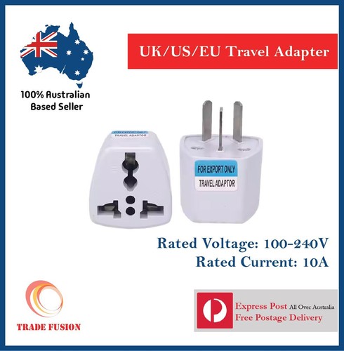 2 Piece - UK/US/EU Universal to AU Australian Power Plug Adapter 3 pin ...