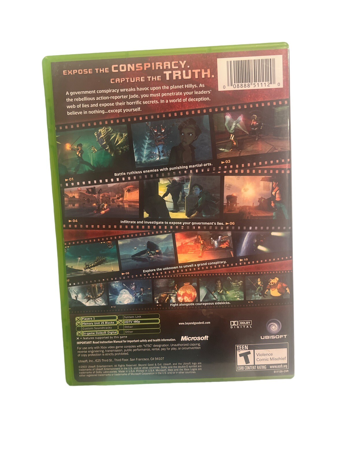 Beyond Good & Evil (Microsoft Xbox, 2003) - Ubisoft CIB w/Reg Card ...
