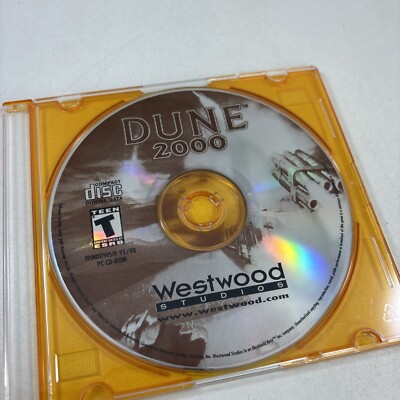 1998 Dune 2000 Westwood Studios PC Windows 95 98 CD Game Disc Only 2001 ...