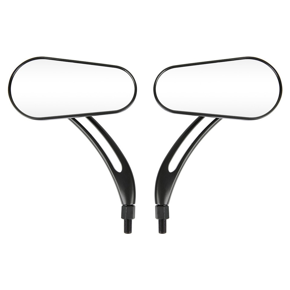 Motorcycle Black Rear View Mirror For Harley Davidson Fatboy Dyna Super ...
