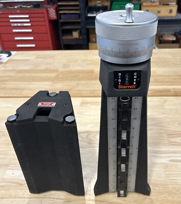 Starrett 12” Digi-check Height Gage .0001” W/ 10” Riser Block | eBay