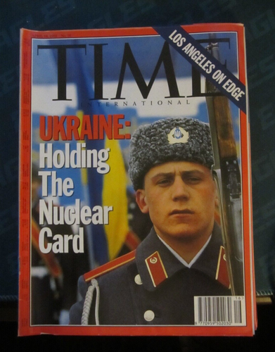 Time Magazine April 1993 Ukraine Holding the Nuclear Card No Label | eBay