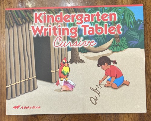 Abeka/ A Beka Book Kindergarten Writing Tablet CURSIVE | eBay