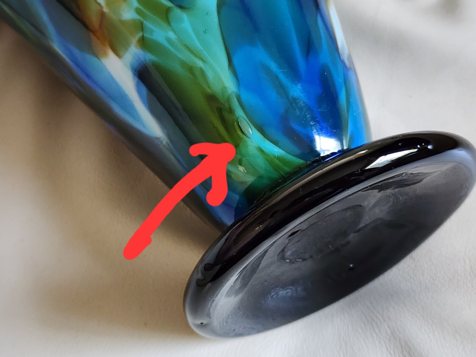 Rick STRINI Handblown Art Glass Vase 2014, Collectible Item. | eBay