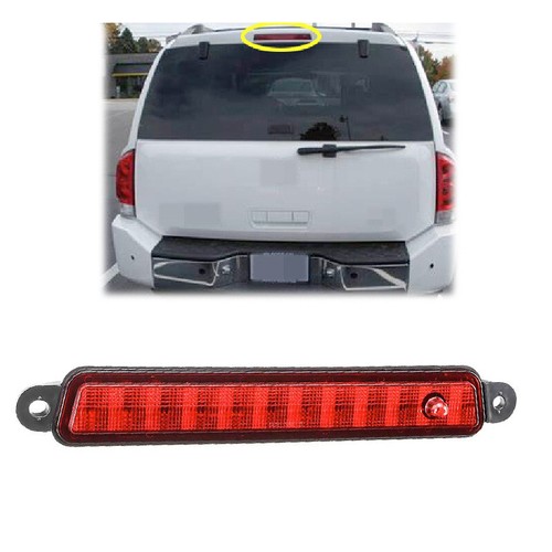 2005-2015 Nissan Armada Red High Mount LED 3rd Brake Light Assembly ...