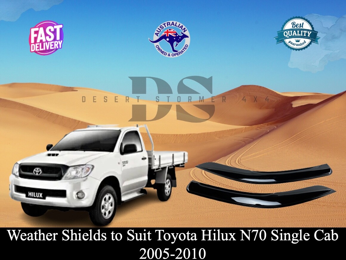 Weather Shields Weathershields To Suit Toyota Hilux N70 Single Cab 2005 ...