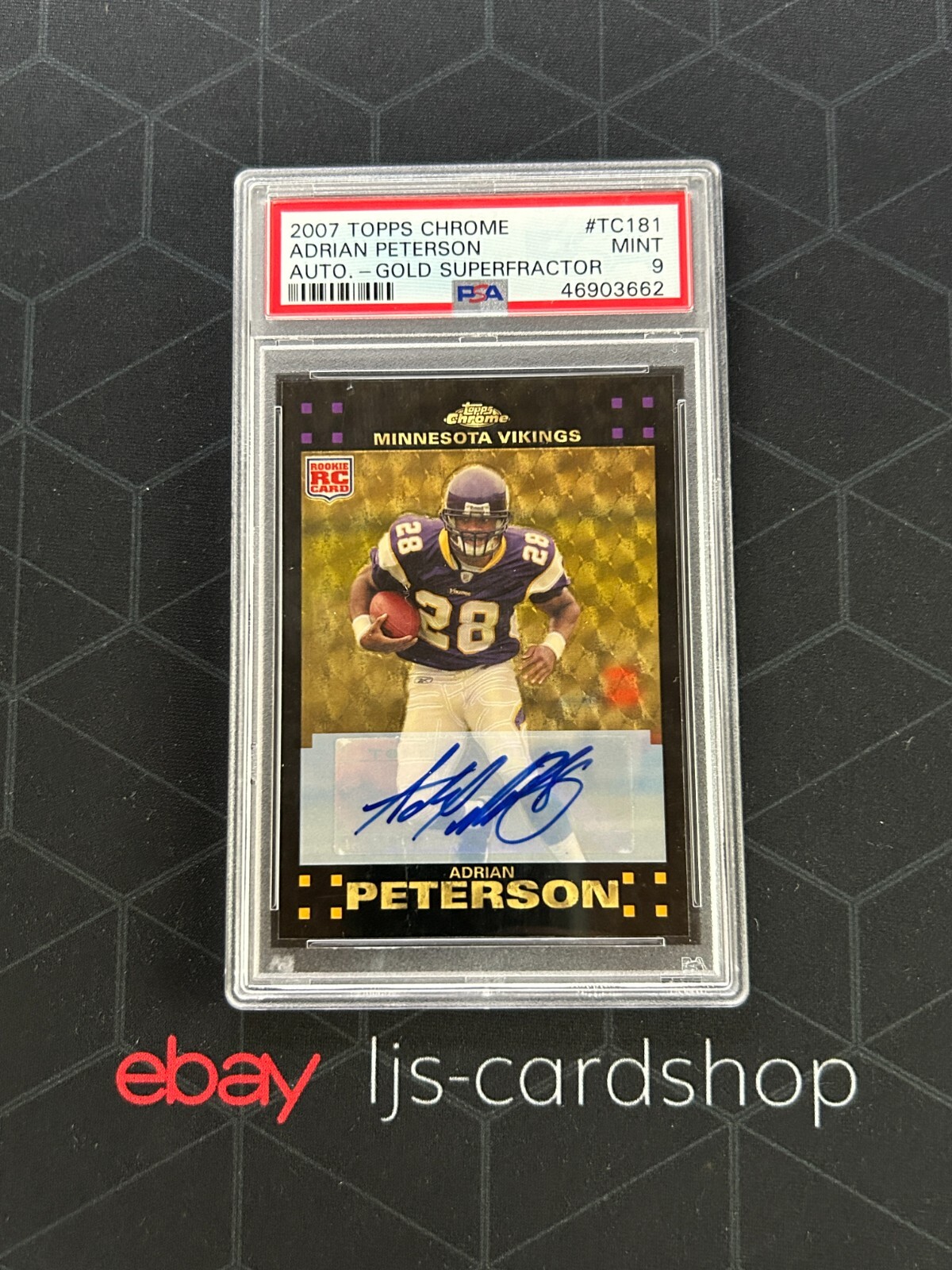 2007 Topps Chrome - Superfractor #TC181 Adrian Peterson /1 (RC) for ...