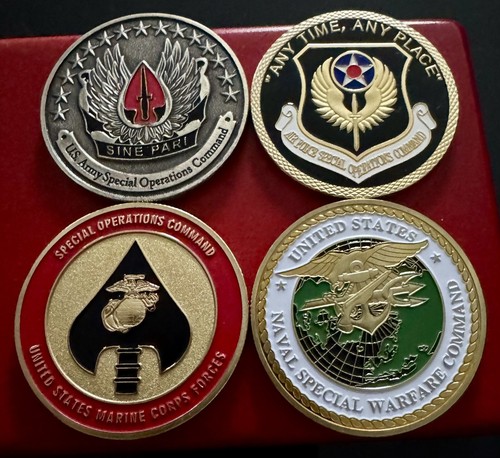 United States Army Navy Special Operations Command Challenge Coin Set ...