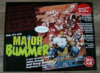 Major Bummer 1997 John Arcudi Doug Mahnke DC PROMO Poster VF | eBay
