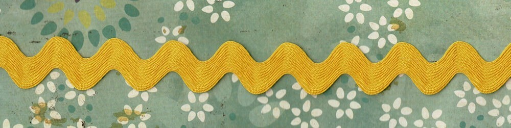 5 Yards of 1" Bright Golden Yellow Large Ric Rac Trim R53PR | eBay