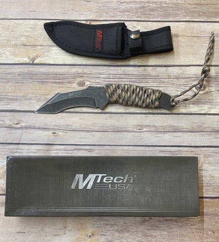 MTech USA Fixed Blade Hunting Knife 8.5in Overall MT-20-28C Stainless ...