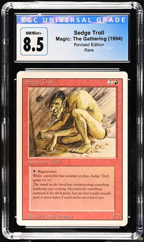 SEDGE TROLL Revised Rare Reserved List CGC 8.5 MTG [Nostalgium] | eBay
