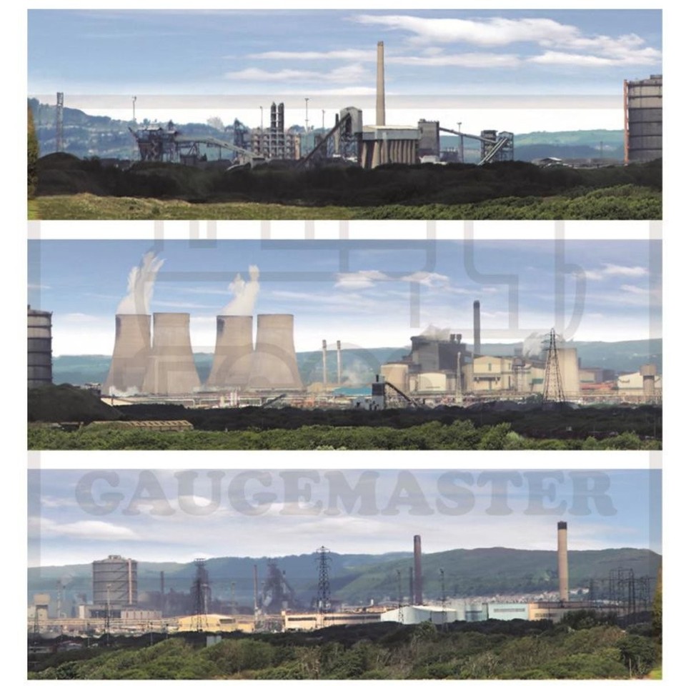 OO Gauge Backscene Industrial Large Photo Backscene 2744x304mm ...