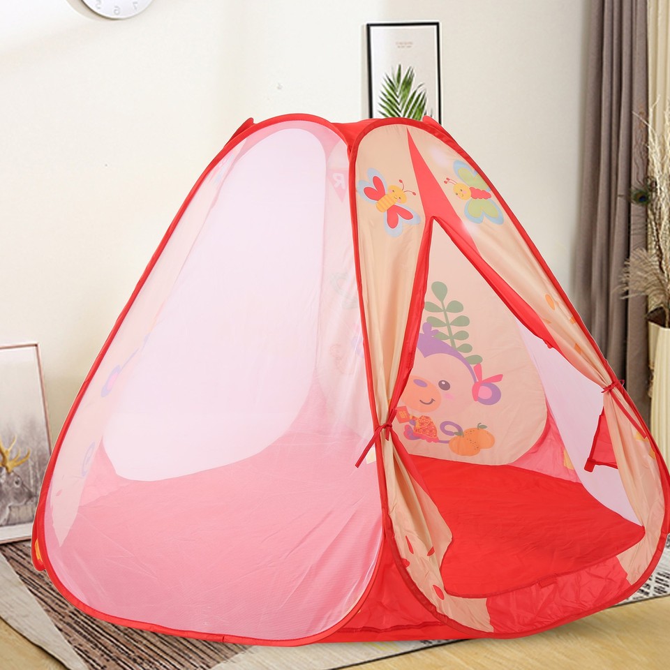 Children's Indoor Play Tent Portable Foldable Safe Pop Up Theater Tent ...