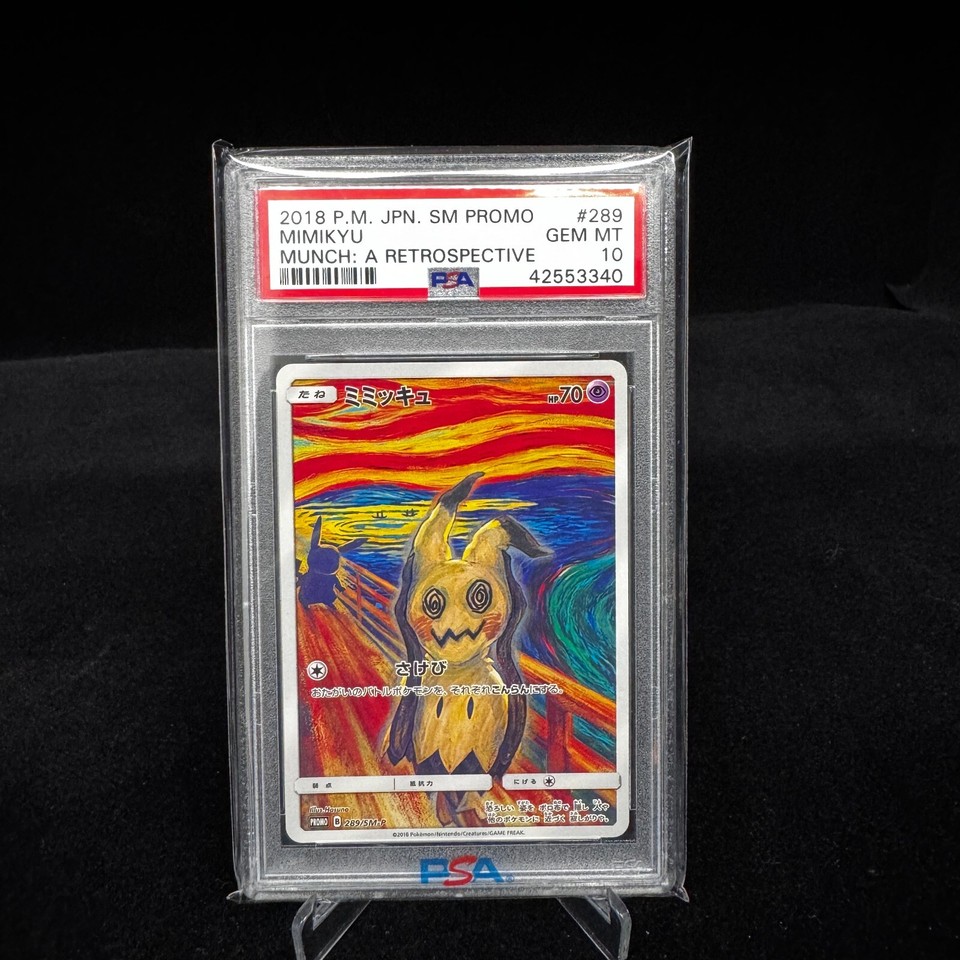 PSA 10 Pokemon Card Mimikyu Munch The Scream 289/SM-P PROMO Full Art ...