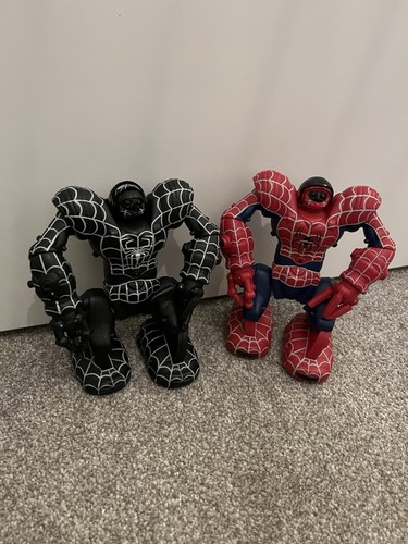 Mini Marvel Spiderman & Venom Toy Spidersapien Robot 2007 WowWee ...
