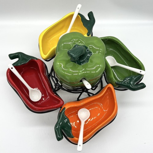 Condiment Spinner Serving Dishes, Salsa / Dips. Perfect For ...
