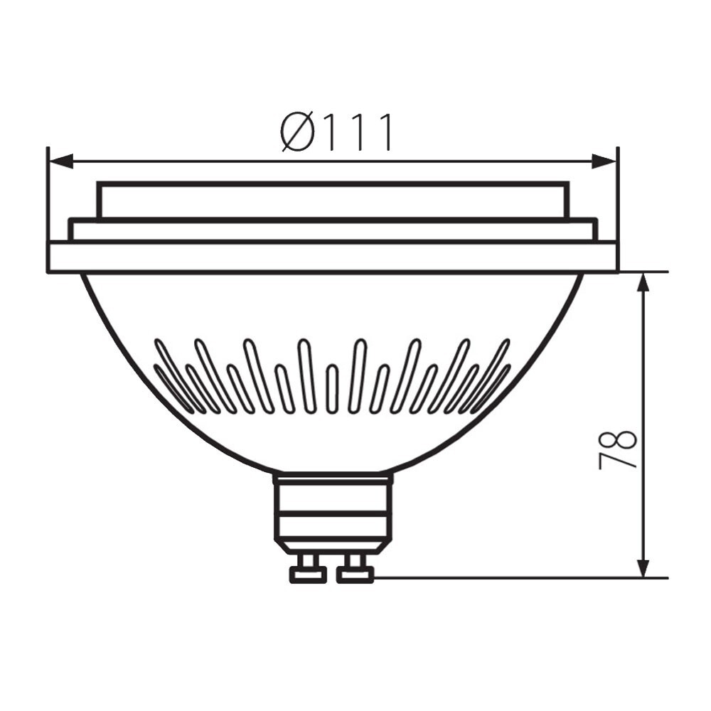 12W ES111 LED GU10 Reflector 111mm Warm White AR111 Dimmable 240V ...