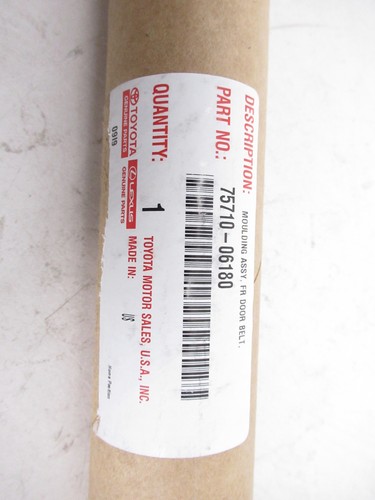 Genuine OEM Toyota 75710-06180 Passenger Front Belt Molding Sweep 2015 ...