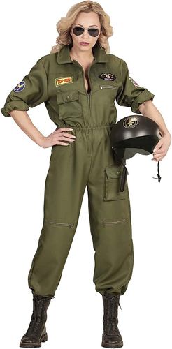 Widmann - Costume Fighter Jet Pilot, Jumpsuit, Aviator Ace, Uniform ...