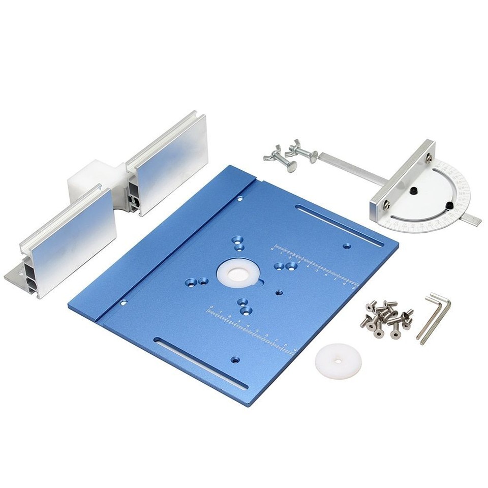 Aluminum Router Table Insert Plate Electric Wood Milling Flip Board ...