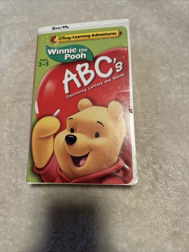 Disney Learning Adventures Winnie the Pooh ABC's Letters Words VHS ...