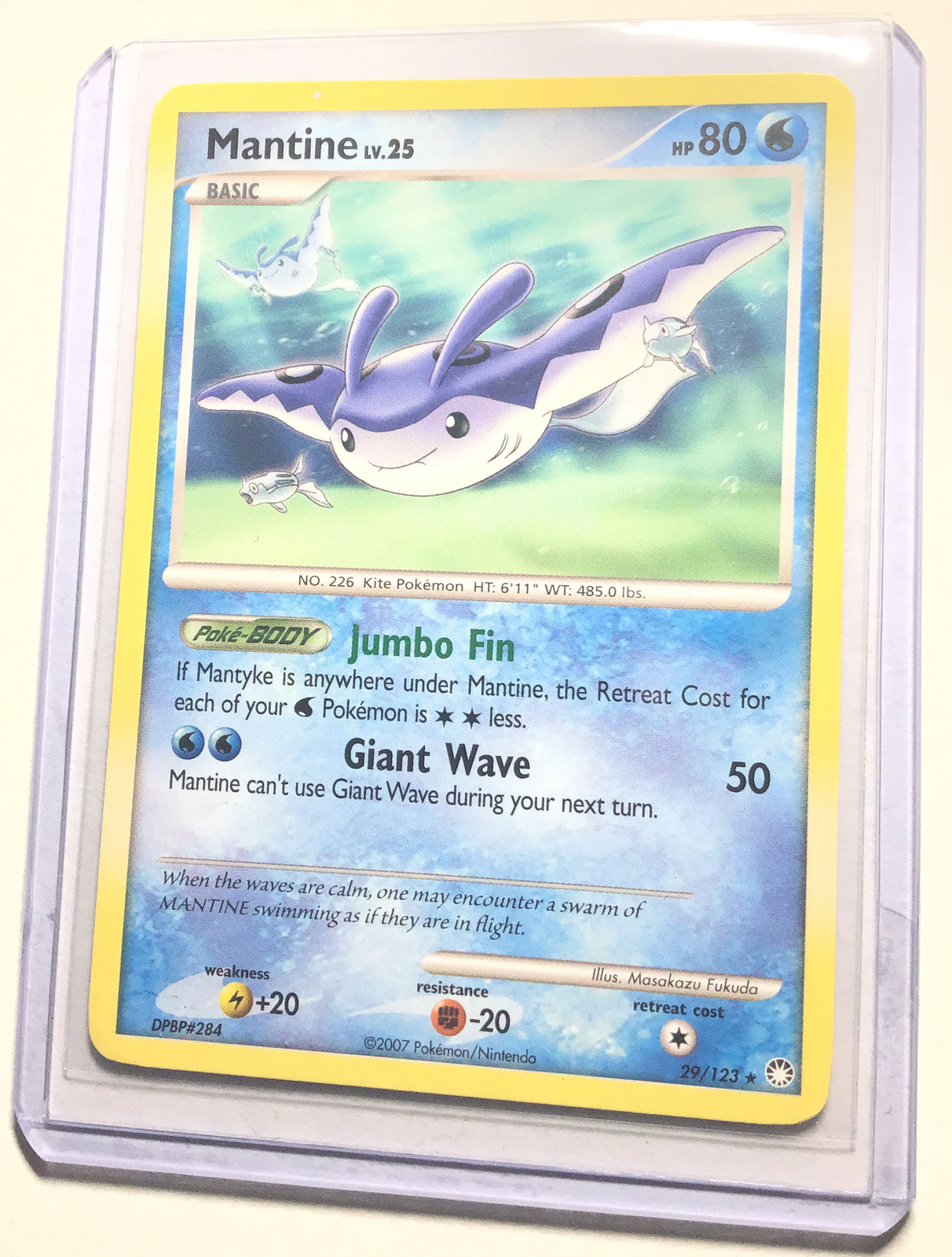 MANTINE - 29/123 - Mysterious Treasures - Rare - Pokemon Card - EXC | eBay