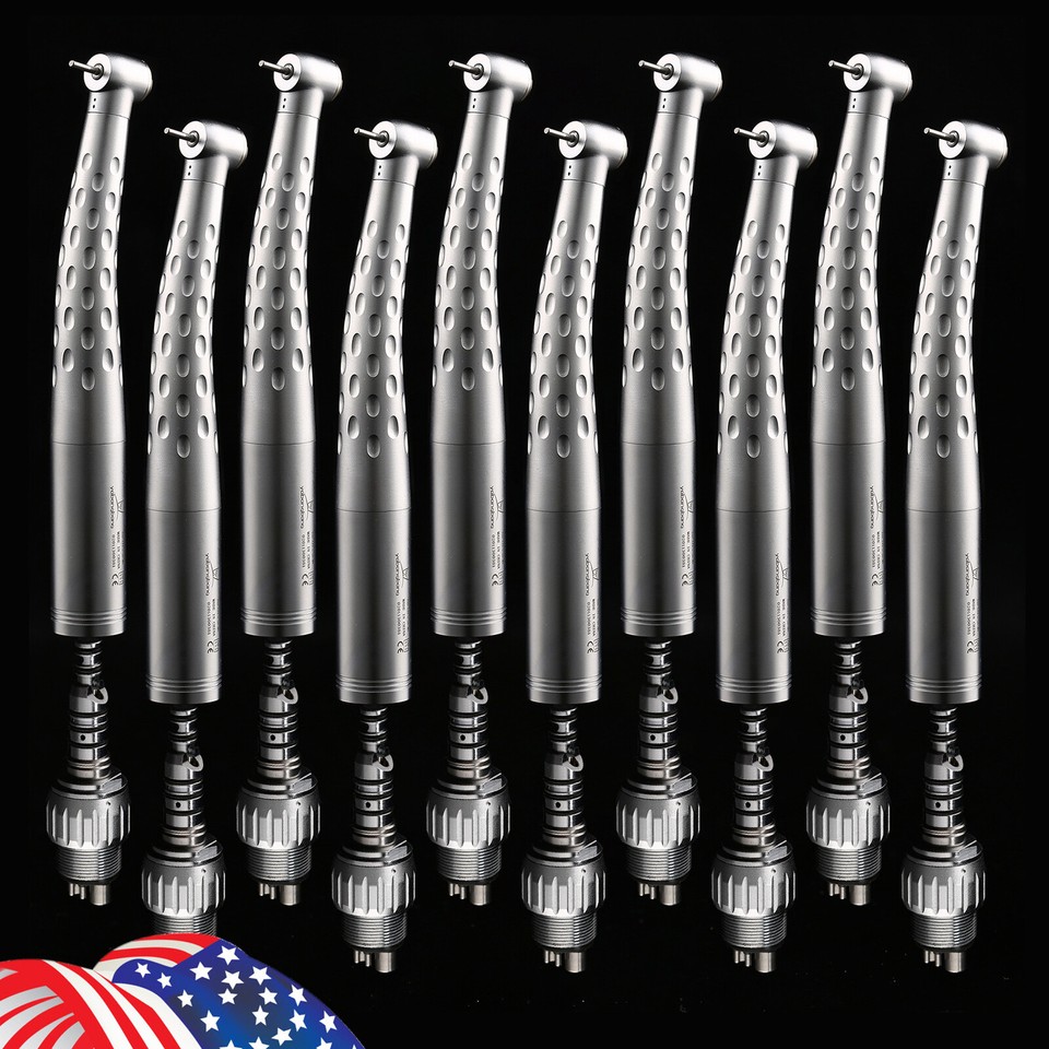 1-10 Dental High Speed Turbine Handpiece Standard Head&Quick Coupler ...