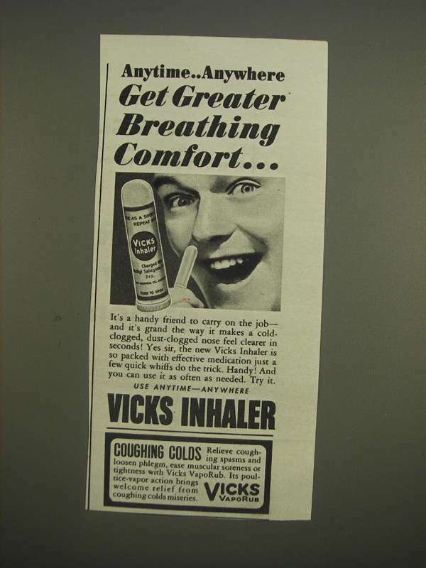 Vicks Inhaler Ads
