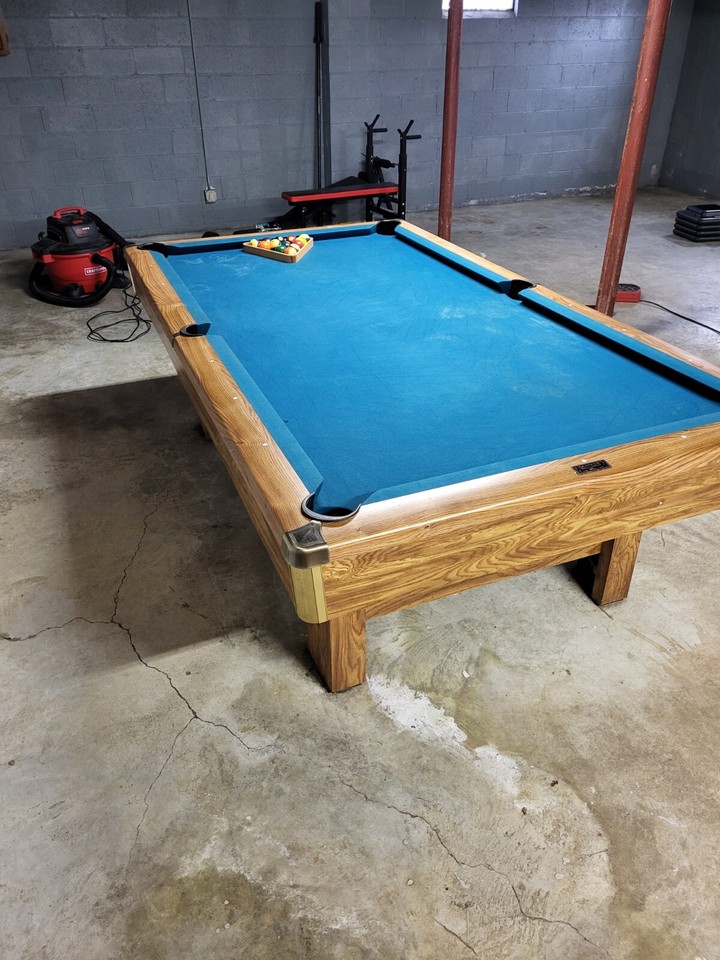 Brunswick, Used 8 ft slate pool table for sale | eBay