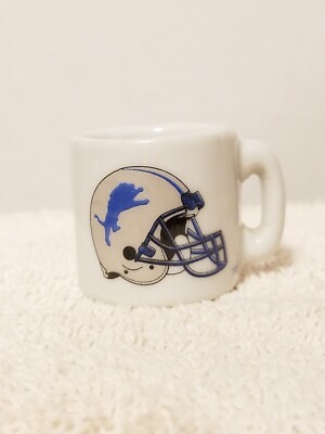 Vintage NFL Mini Coffee Mug DETROIT LIONS 1.25" Collectible Gumball Toy ...