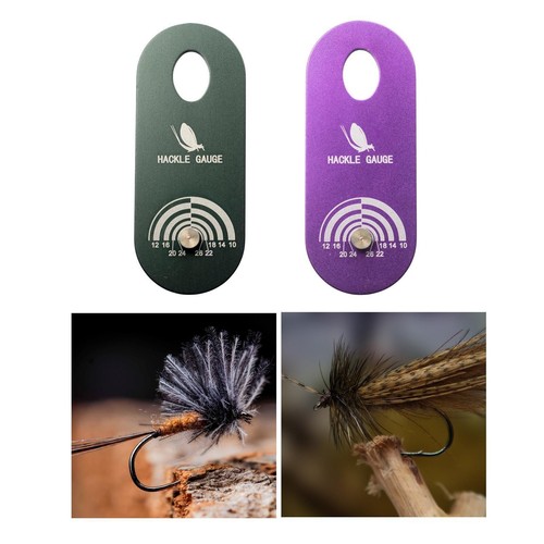 Fly Tying Hackle Gauge Supplies Équipement Leur Lure Making Compact Fly ...