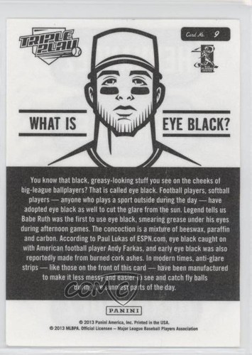 2013 Panini Triple Play Eye Blacks Felix Hernandez #9 | eBay