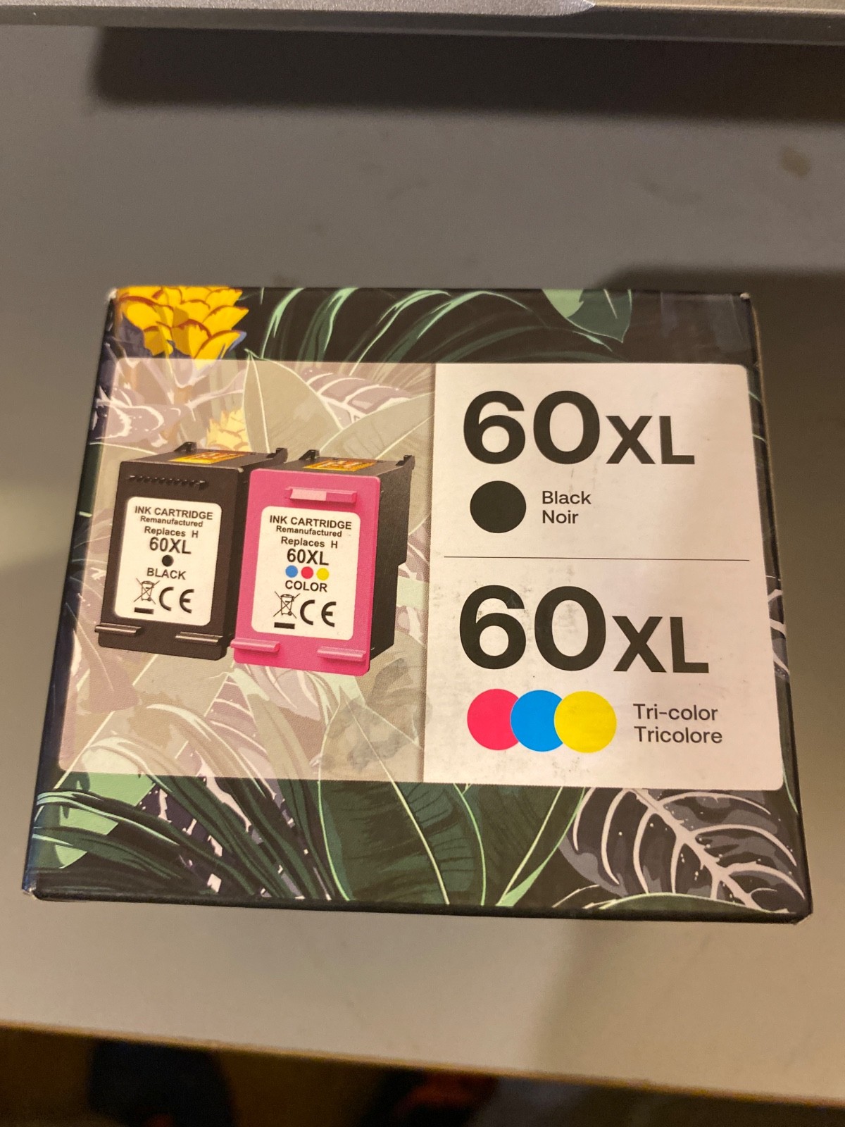 2 Pack 60XL Ink Cartridge Combo for HP DeskJet F4480 F4440 D2660 F4275 ...