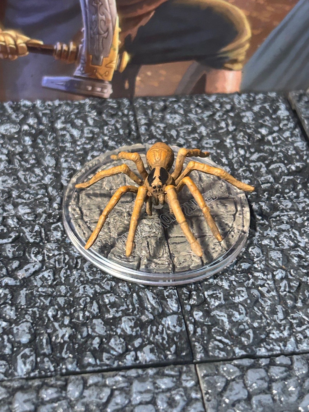 Giant Wolf Spider D&D Miniature Dungeons Dragons Wild Shape Polymorph ...