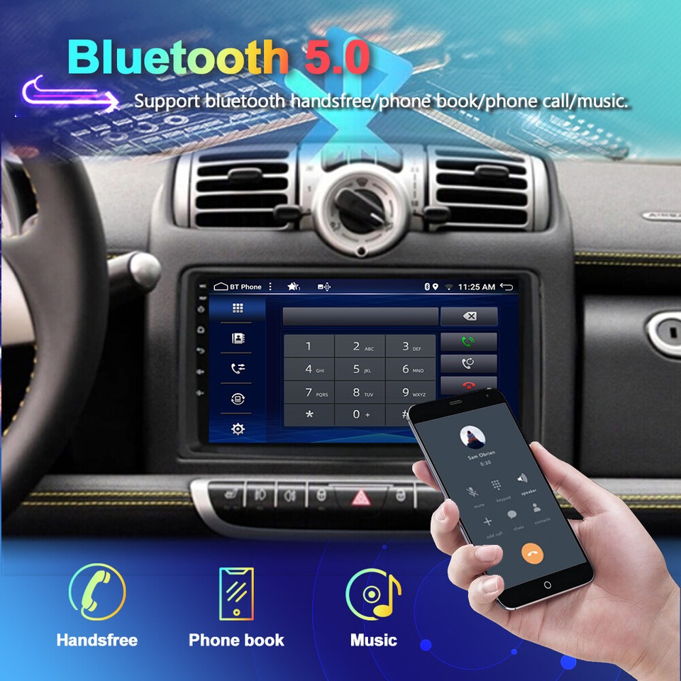 Car Play 6GB+128GB For Smart Fortwo 451 2010-2015 Car Stereo GPS ...