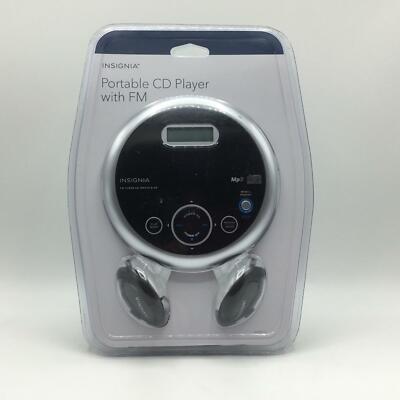 Insignia Portable MP3 CD Player with FM Tuner - Black (NS-P5113) | eBay