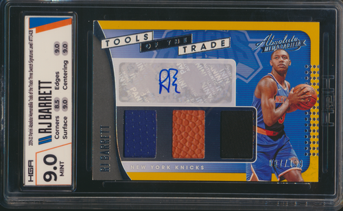 2019-20 Absolute Tools of The Trade RJ Barrett Rookie RC /199 HGA MINT ...