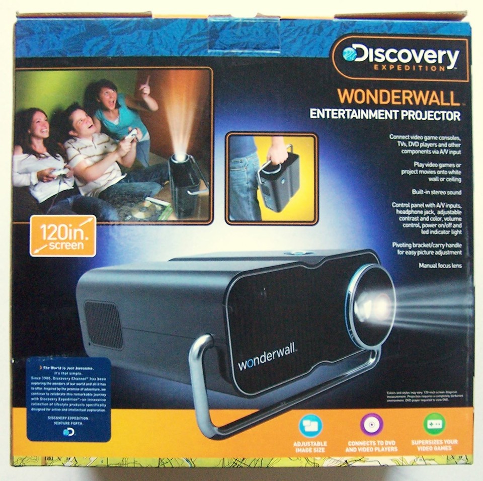 Discovery Wonderwall DVD/XBox/Playstation 8' x 6' Projector | eBay