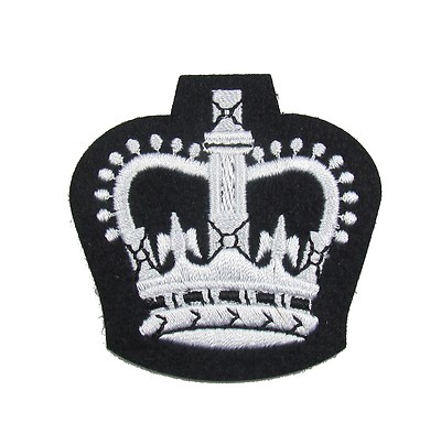 Badge Crown Army Warrant Officers Class 2 Crown WO2 Crown SNCO White ...