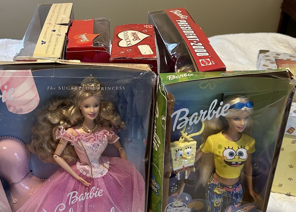 Lot of 13 Vintage Barbie Dolls In Unopened Original Boxes ‘96-‘04 Some ...