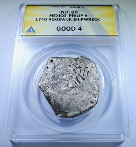 Rooswijk Shipwreck 1700's Spanish Mexico Silver 8 Reales Genuine Pirate Cob Coin | eBay