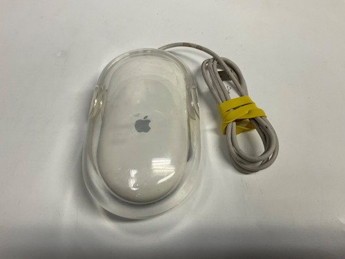 Apple Mac Pro Mouse Genuine Wired Optical M5769 EMC 1967 Clear White ...