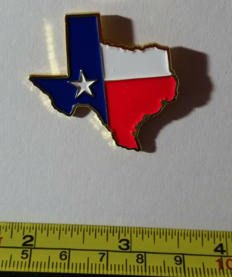 Texas Pin 'Texas State Flag' - New- Military Clasp | eBay